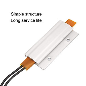 PTC Heating Element Thermostat Heater Plate 60×28×7mm Aluminum PTC Heating Plate Heater Circuit Insulation PTC Air Heater Miniature Heating(12V/60℃)