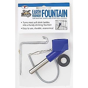 Pet Lodge Earth Friendly Fountain Converts Plastic Bottles into Watering Device for Rabbits, Hamsters, Gerbils, Other Small Animals (Item No. EFF1)