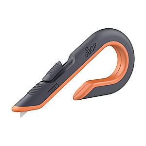 Slice - 10400 Box Cutter, 3 Position Manual Button with Ceramic Blade & Ideal for Outline Trims of Shapes or Coupons