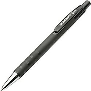 SKILCRAFT 7520-01-352-7309 Rubberized Fine Ball Point Pen, Black (Pack of 12)