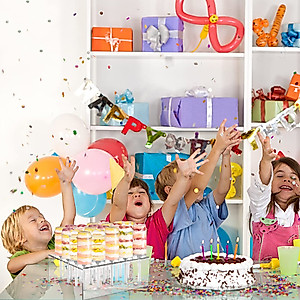 Jucoan 24 Pack Cake Push up Pop Containers and 20 Holes Push Pop Cake Stand, Reusable Cake Push Pop with Holder, Clear Acrylic Lollipop Display Stand for Weddings Baby Shower Birthday Christmas Party