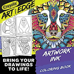 Crayola Jungle Animal Coloring Book, Teen and Adult Coloring, 32 Pages