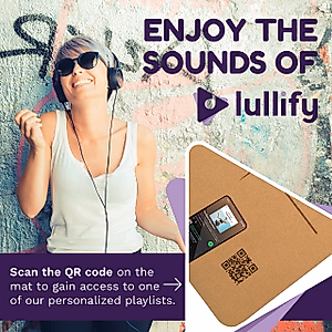 Lullify Premium Cork Yoga Mat | Non Slip and Built To Last Through Hot Yoga Or Exercise Class | Biodegradable and Built With Sustainable Materials | Carrying Strap Included