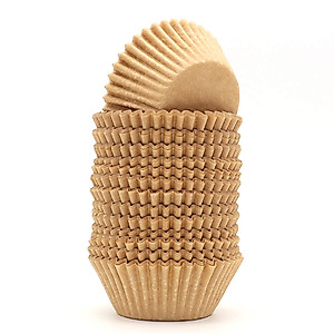 200-Pack Natural Cupcake Liners Unbleached Muffin Liners Greaseproof Paper Baking Cups Standard Size Paper Cupcake Liners for Baking Muffin and Cupcake, Natural Color
