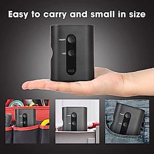 EDaycy Electric Ball Pump (20psi), Portable Basketball Pump with 2 Needles, Rechargeable Air Pump Ball Inflator for Basketball Soccer Volleyball Football Sports Ball Equipment