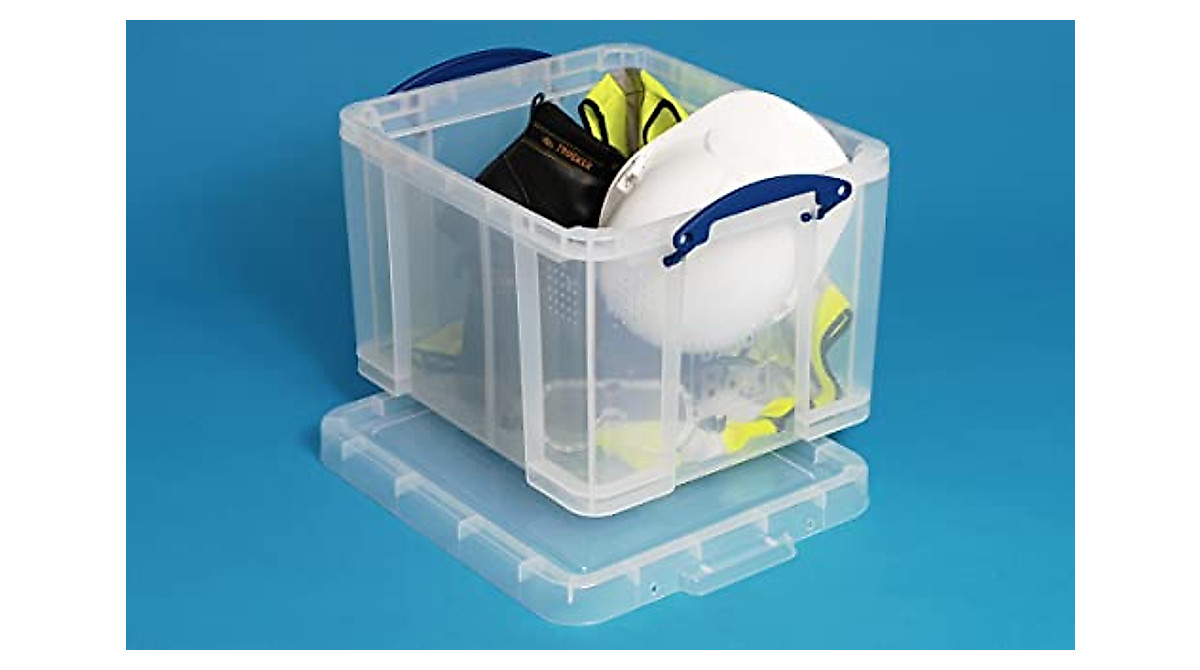 Really Useful Storage Box 35L Clear | Office & File Storage