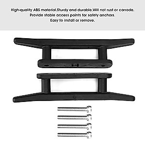 Anchor Cleat Kit Qiilu Rope Tie Off Cleat Pair Marine Mooring Anchor Deck Cleat w/Screws for Kayak Boat Canoe Accessories