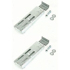 Sturdy Built (2)- 12" Tall Boat Trailer Bunk Brackets Heavy Duty Double U Bolt Swivel Top
