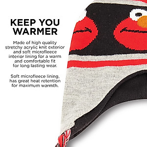 Sesame Street boys Elmo Toddler Winter and Mitten Set Beanie Hat, Elmo, 2-4T US