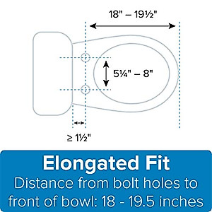 Brondell L60-EW LumaWarm Heated Toilet Seat with Night Light, Three Temperature Settings, Gentle Close Lid, Easy Installation, Built-in Controls, Elongated, White