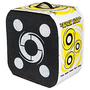 Field Logic Black Hole Archery Target 18" and Flambeau Outdoors 6461SC Safe Shot Bow Case | Portable Archery Target and Bow Storage Case