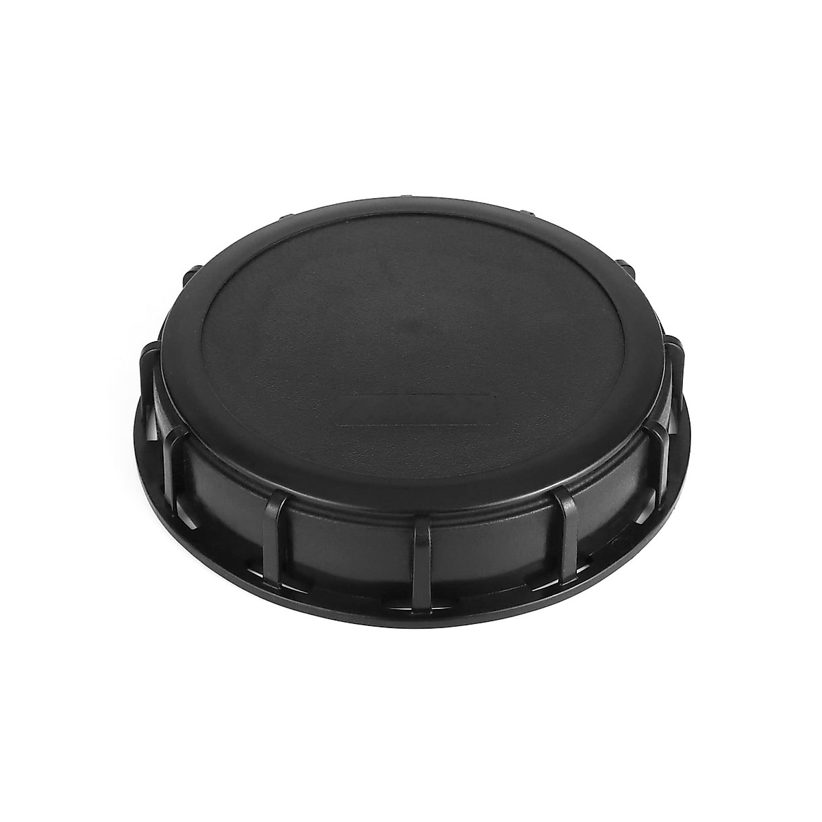 QWORK Black 6" Solid Cap Compatible with Mauser IBC Tote - High Density Polyethylene (HDPE) - Industrial-Grade Secure Seal - Resistant to Impact and Harsh Chemicals