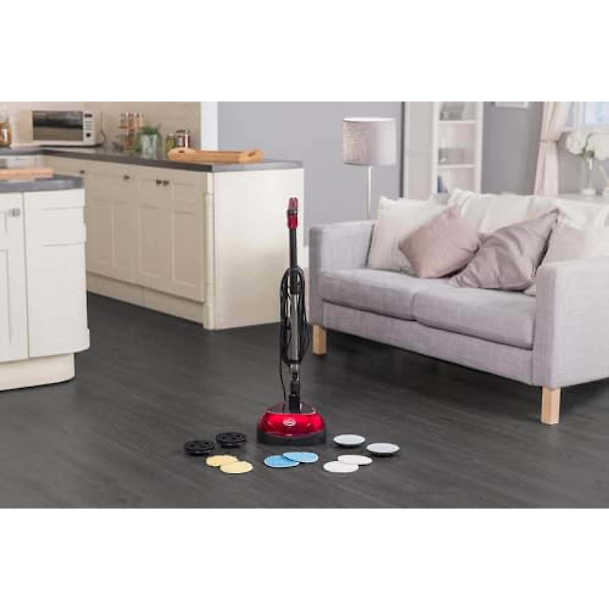 Ewbank EP170 All-In-One Floor Cleaner, Scrubber and Polisher, Red Finish, 23-Foot Power Cord