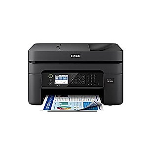 Epson Workforce WF-2930 Wireless All-in-One Printer with Scan, Copy, Fax, Auto Document Feeder, Automatic 2-Sided Printing and 1.4" Color Display