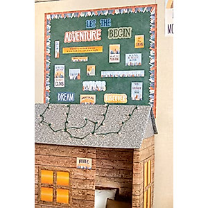Teacher Created Resources Moving Mountains Terra Cotta Straight Border Trim
