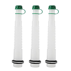 Jacksking Gas Spouts, 3 Sets of Replacement Gas Can Fuel Spout Cap Kit Garden Industrial Machinery Refuel Tool Gas Can Spout Gas Can Nozzle Assembly- Update Your Old Can(1L)