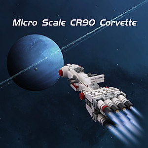 A New Hope Tantive IV Building Kit, Rebel Blockade Runner Famous Movie Model, Space Wars Building Set, Awesome Gift and Movie Collectible Building Toy for Fans and Kids (167 Pieces)