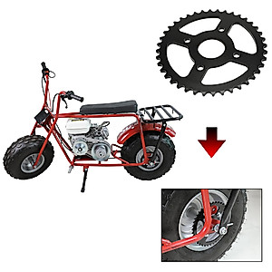 YOXUFA 40/41/420 Chain 40T Tooth Mini Bike Sprocket 40mm Bore for Coleman BT200X CT200U CT200U-EX Baja Warrior TrailMaster Massimo MB165 MB200 Predator 212 196cc 200cc 6.5hp Powersports Go Kart Parts