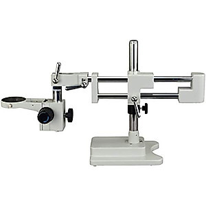 PARCO PA-5 Double-Arm Heavy Duty Boom Stand for Stereo Microscopes | Long & Flexible Working Distance | Cover Large & Wide, Horizontal & Vertical Areas | Solid Foundation (Color: White)