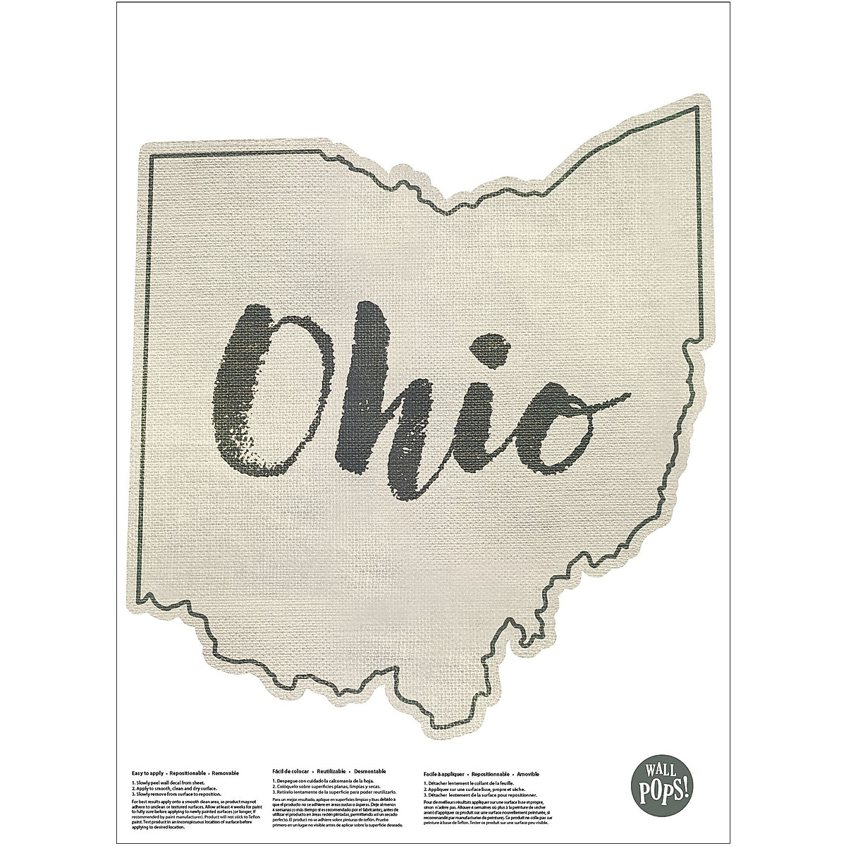 WallPops DWPK2913 Ohio Art Kit Wall Decal, Neutral