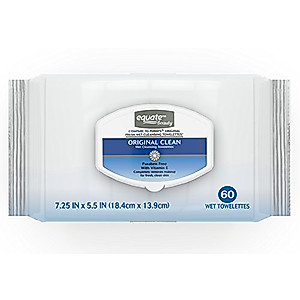 Equate Original Clean Facial Cleansing Towelettes 120 Total (compare to Pond's Original Fresh) 60 Ct Twin Pack packaging may vary