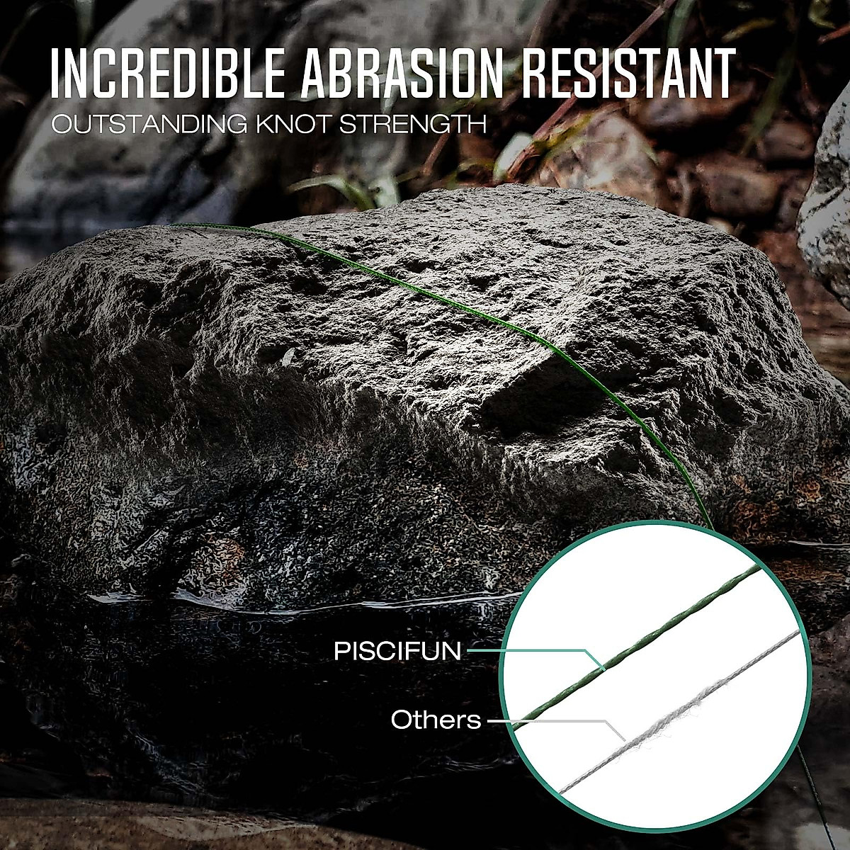 Piscifun Onyx Braided Fishing Line Advanced Superline Braid Lines 150Yd 8lb Green