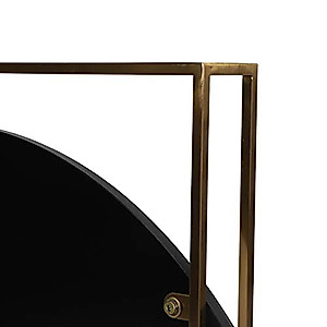 Christopher Knight Home Olina Modern Round Framed Wall Mirror, Brushed Brass