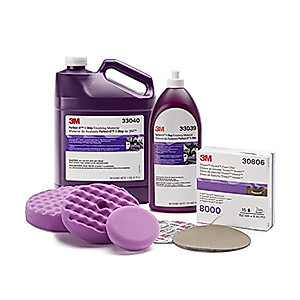 3M Perfect It 1 Step Finishing Material, 33039, for Paint Finishing Cars, Trucks, and Other Painted Surfaces, 32 fl oz, 6/Case, Purple
