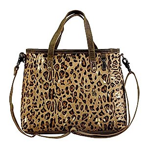 Myra Bag Fearless Leather & Cowhide Bag Upcycled Cowhide & Leather S-2832