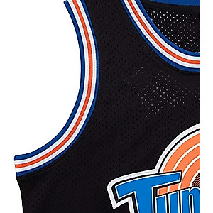 TUEIKGU #1 Bugs Space Movie Youth Basketball Jersey for Kids Fit Age 5-18 Boys (Black1, Largel)