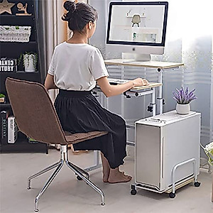 MJWDP 4 in 1 Adjustable Laptop Desk Multifunctional Computer Desk Table 2-Layer Study Desk PC Laptop Table Desk Stand with Mouse Pad (Color : E)