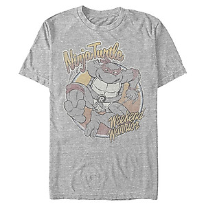 Nickelodeon Men's Big Weekend Warrior T-Shirt, Athletic Heather, Large Tall
