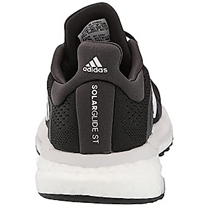 adidas Women's Solar Glide 4 ST Running Shoe, Black/White/Grey, 10