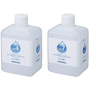 HORIBA 100-4/100-7 pH Calibration Buffer Solution Kit (pH 4, pH 7), 17 oz. Each
