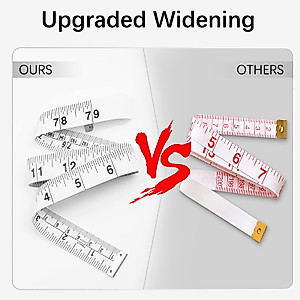 REIDEA Clothing Measure Tape Dual Sided, 79in/200cm Soft Fabric Tape Measure for Body Measurement Fitness, Weight Loss, Measuring Waist, Thighs, Arms, Sewing Clothing Tailor