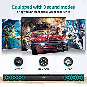 Desobry 16 inch Sound Bar for Smart TV (31.5 inch)