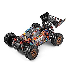 WLtoys 184016 Scale 1/18 75KM/H 2.4G RC Car Brushless 4WD Electric High Speed Off-Road Remote Control Drift Toys for Children Racing (184016 1 * 1500mAh)