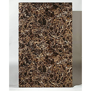 Signature Design by Ashley Lacey Traditional Faux Marble Dining Table, Medium Brown