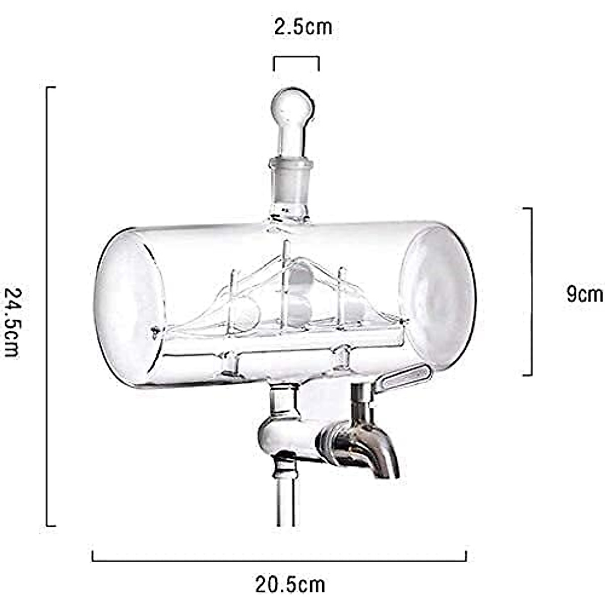 Decanter Set Whiskey Decanter Wine Decanter Whisky Glasses Decanter Set of 4 Whiskey Stones and Glass Gift Set Decanter Set Crystal Decanter Ships Decanter Wine Decanters-default
