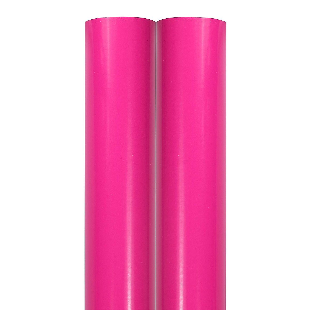 JAM Paper Gift Wrap - Glossy Wrapping Paper - 50 Sq Ft Total (30 in x 10 Ft Each) - Fuchsia - 2 Rolls/Pack