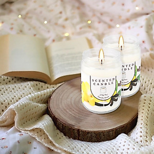 Large 4 x 12oz Citronella Candle—30-Hour Citronella Candles Indoor & Outdoor for Home Patio, Soy Wax Set for Man,Patio Garden Balcony BBQ,Summer Camping(Pink)