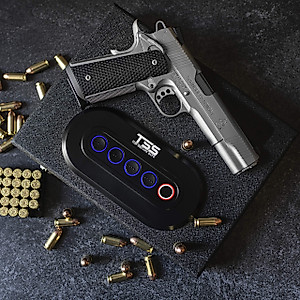 Gun Safe Box Lock Biometric Pistol Vault Firearm Security Key Pad Manual Locks [California DOJ Certified]