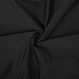 JUXYES Pack of 8 Outdoor Stretch Trash Can Covers, Black Rectangle Spandex Waste Container Cover Decorative Cover for Outside Household Kitchen Bin, Fit for 23 Gallon Bin