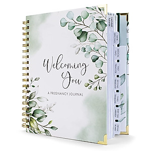 ZICOTO Pregnancy Journal and Memory Book with Stickers and Keepsake Pocket - Lovely Must Have Gift for First Time Moms to Be - The Perfect Planner to Track Your Little Ones Life-Changing Journey