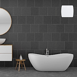 Allvent Exhaust Fan 4" Home Ventilation Fan Window and Wall Mount Vent Fan for Kitchen Bathroom Workshop Garage (110v/12W/White)