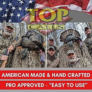 Top Calls Young Hen | Turkey Call | Mouth Call | Become a Living Turkey Decoy | American Made by Hand | Must Have Hunting Accessories & Turkey Hunting Gear Realistic Turkey Sounds