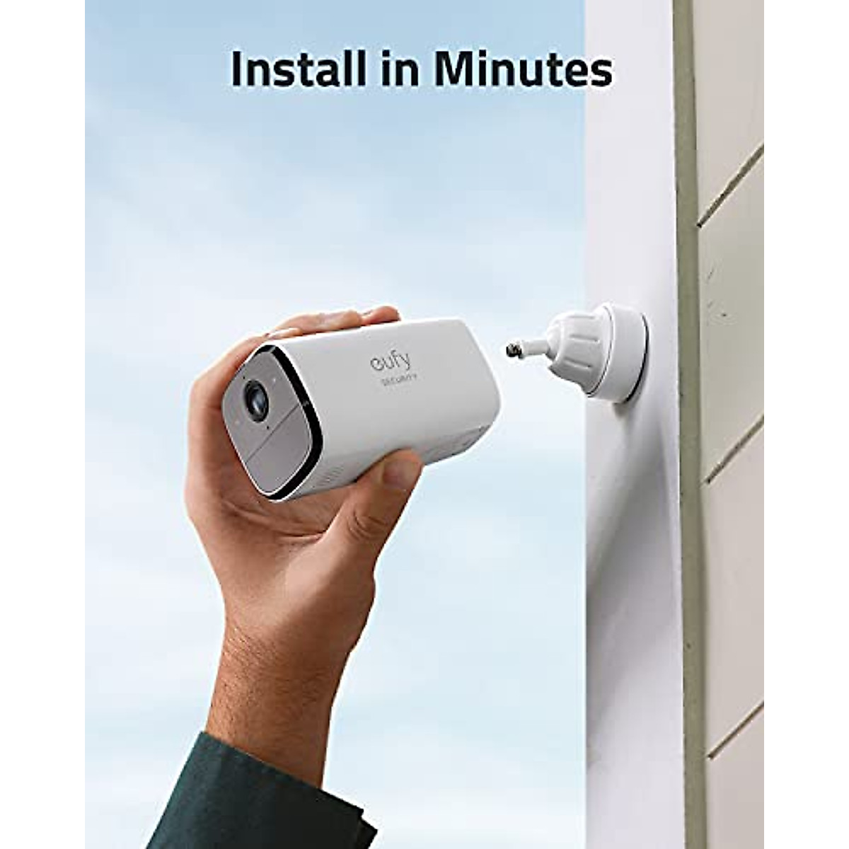 eufy security, SoloCam E40, Outdoor Security Camera, Advanced AI Person-Detection, Two-Way Audio, 2K Resolution, 2.4 GHz Wi-Fi Only, IP65 Weatherproof, No Monthly Fee