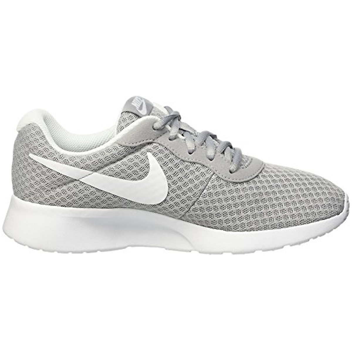 Nike Women's Tanjun Grey Wolf Grey White Running Shoe 7.5