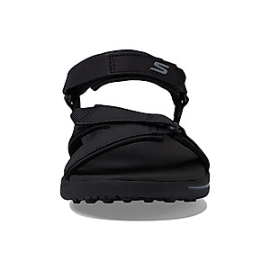 Skechers Women's Arch Fit Spikeless Golf Sandal Sneaker, Black, 12