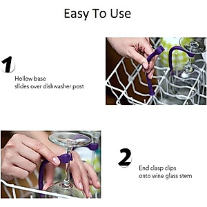 Tnfeeon Goblet Holder, Flexible Stemware Holder Wine Glass Fixed Bracket Silicone Stemware Saver Adjustable Flexible for Wine Champagne Glasses